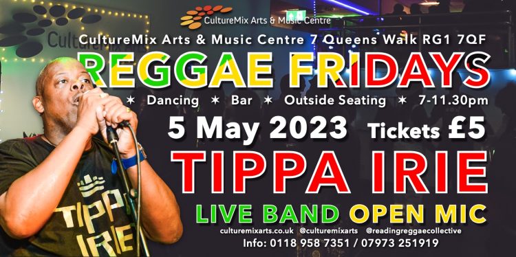 Reggae Friday - Open Mic 5 May 2023 Banner Tippa Irie FINAL ...